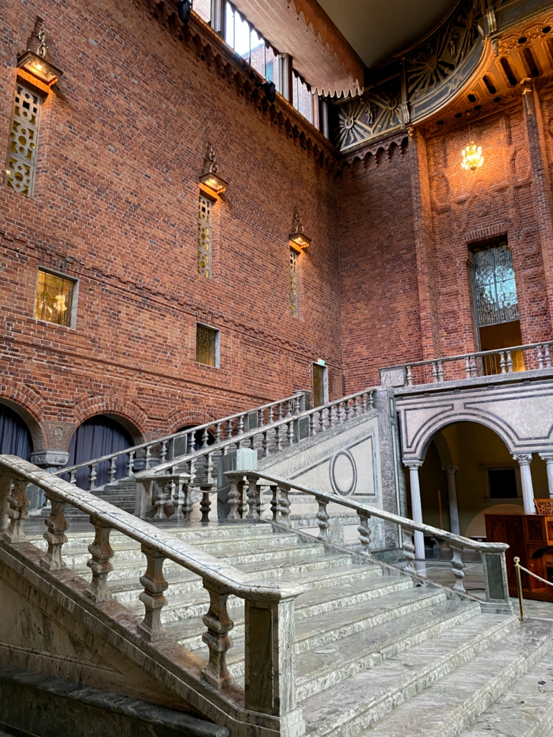 Stockholm City Hall, a building with multiple Nobel prizes (SWEDEN ...